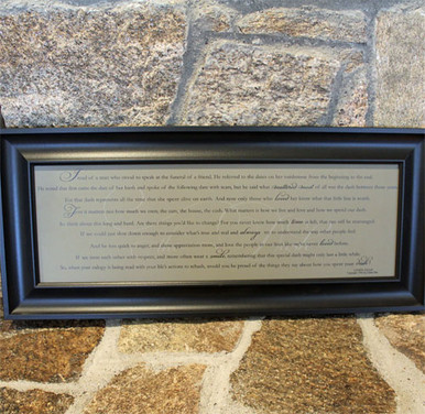 THE DASH... .. Framed Christian Art | Christian Gifts Place