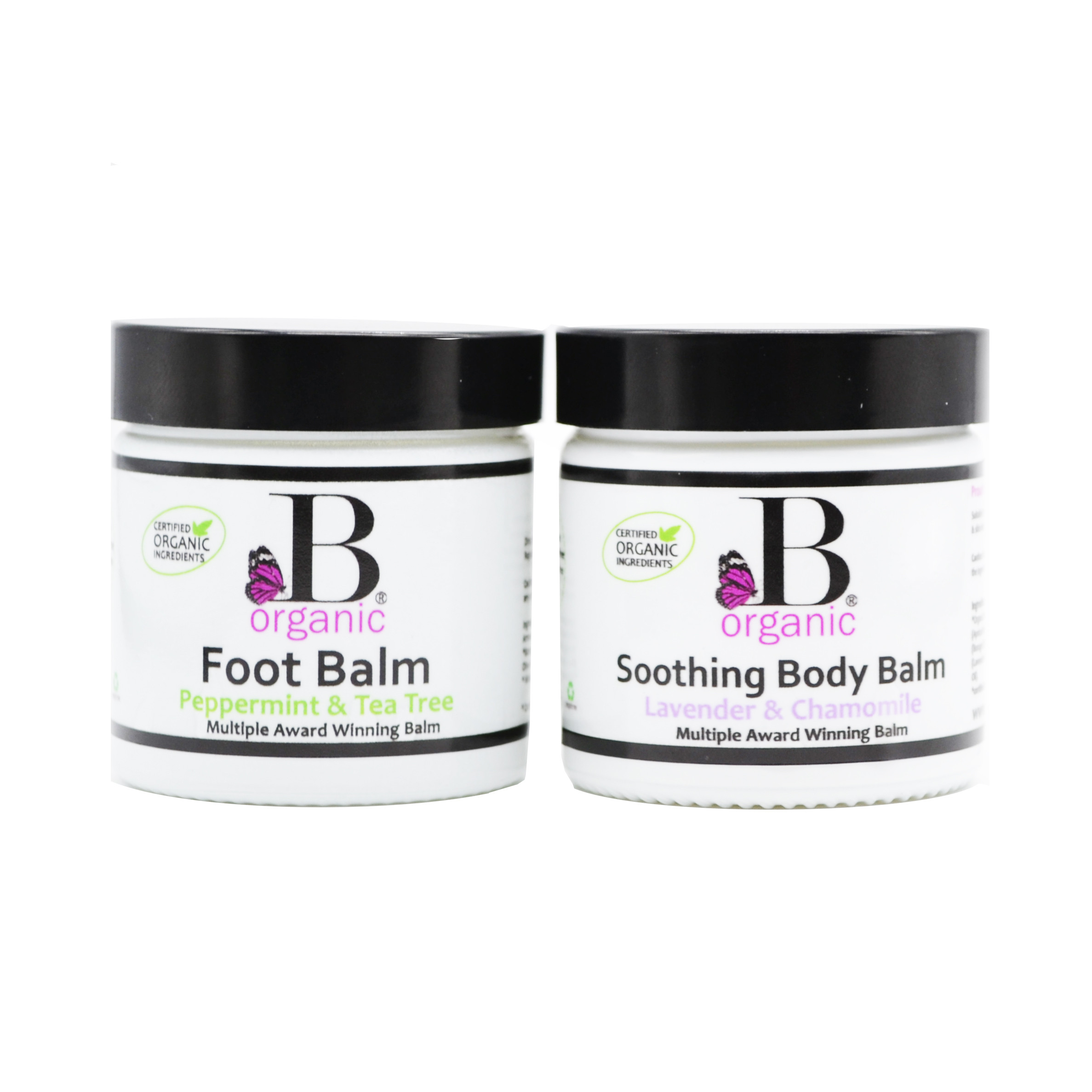 B Organic Skincare, Balms, Lotions and Bath Products