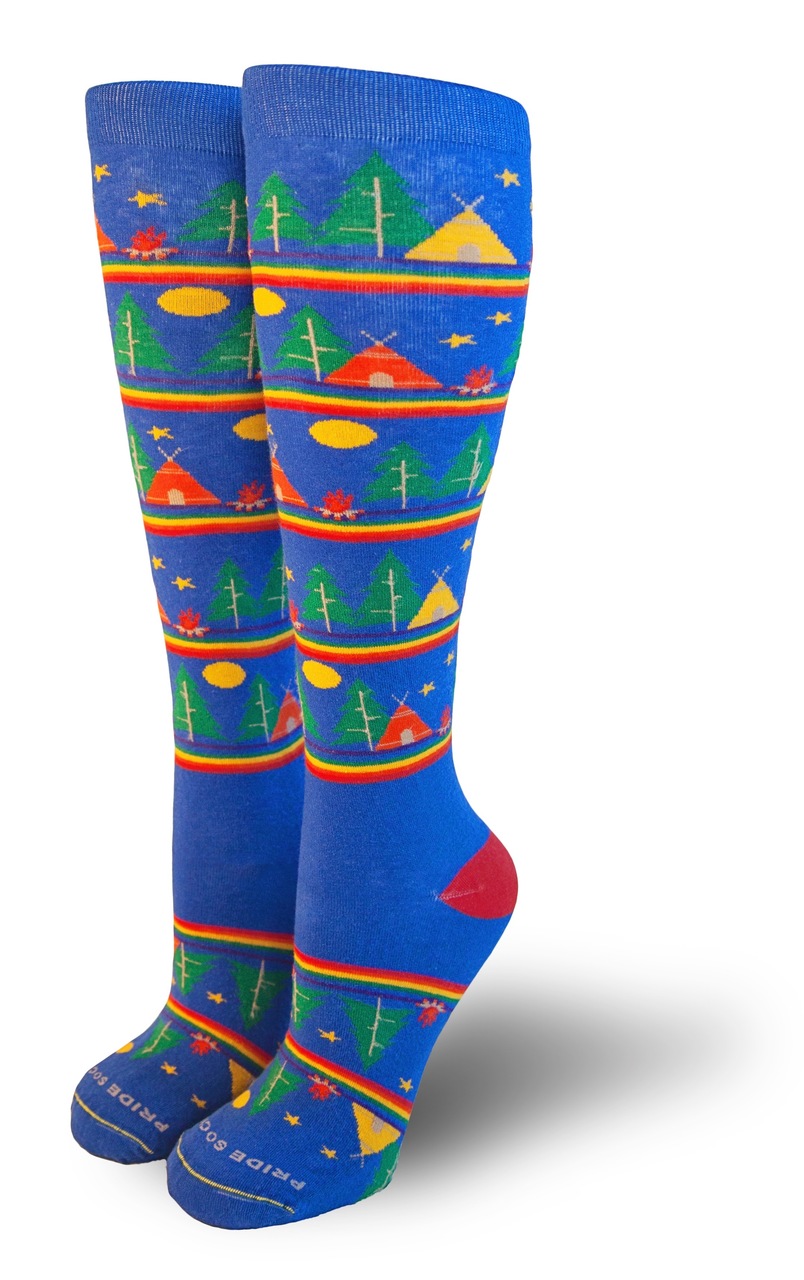 Shop Men's Wanderlust Socks | Rainbow Socks | Pride Socks