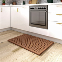 Design Your Own: Custom Floor Mat - Aqua Teak
