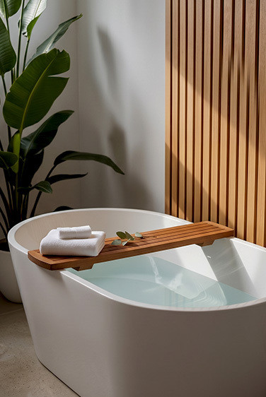 Teak Bath Accessories, Towel Racks & Spa Decor | AquaTeak