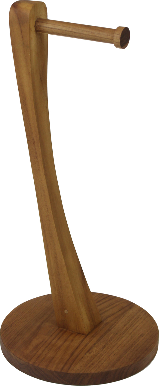 Patented Moa™ Teak Toilet Tissue Stand