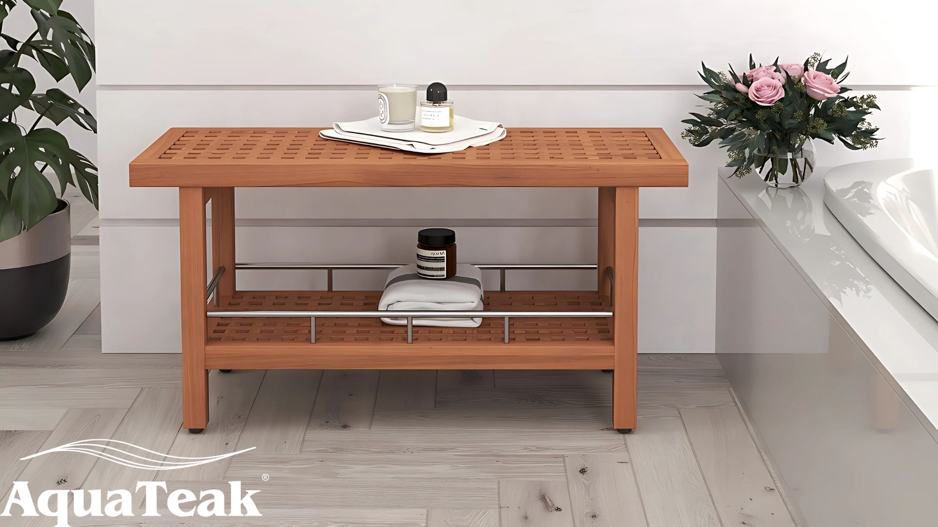 What to Keep On Your Shower Bench - Aqua Teak