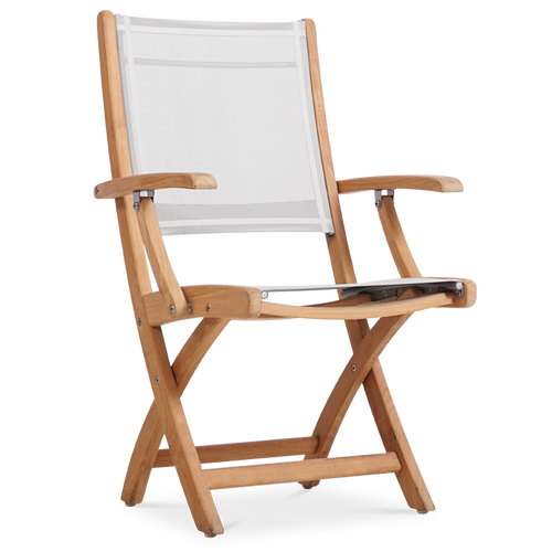 Sol™ Folding Teak & Sling Arm Chair
