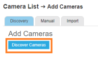 Adding Cameras via Discovery - AvertX