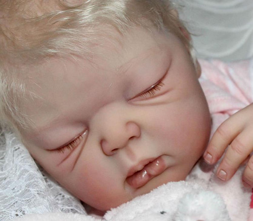 Lainey Reborn Vinyl Doll Head by Adrie Stoete Mix & Match