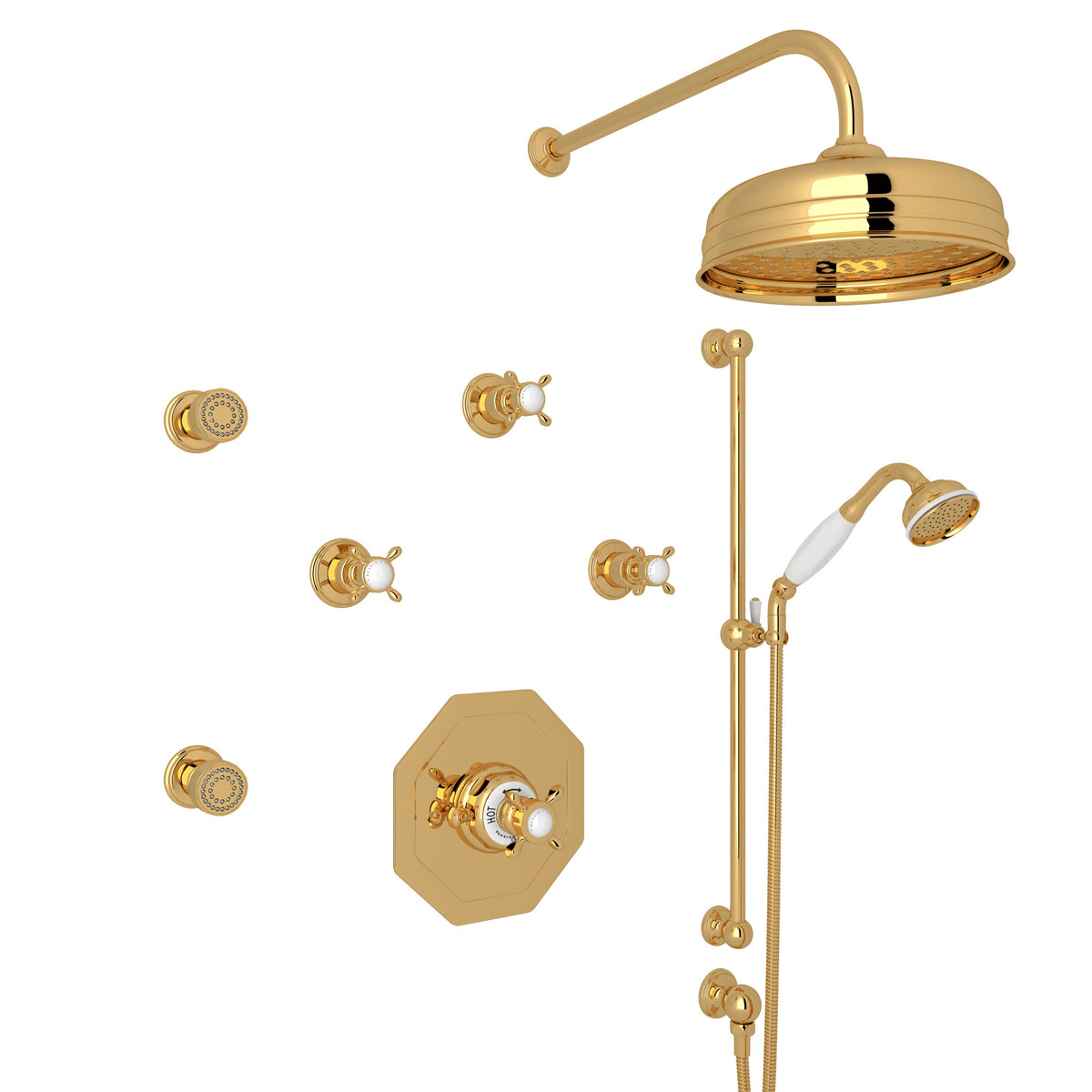 Perrin & Rowe DISCONTINUED-Edwardian Thermostatic Shower Package ...