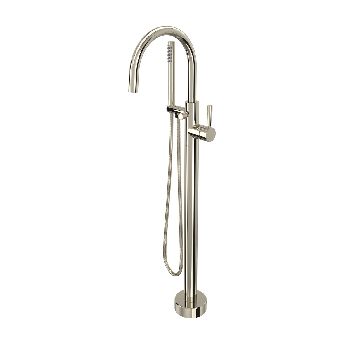 ROHL Knurled Single Hole Floor Mount Tub Filler Trim