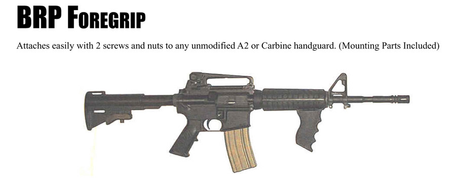 AR Handguard Foregrip - BRP CORP