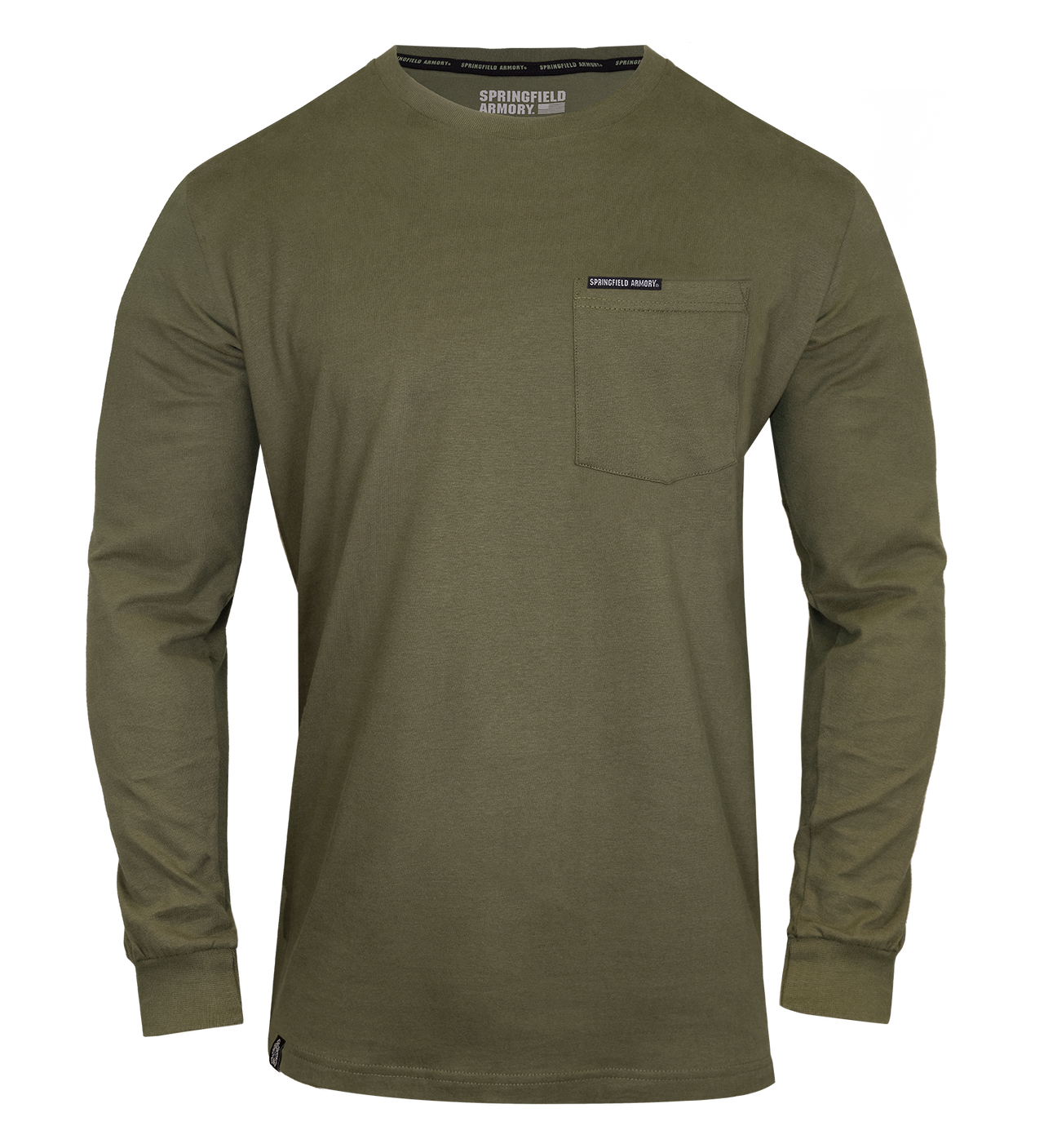 Men's Springfield Armory Long Sleeve Custom Heavyweight Tee, Quicksand ...