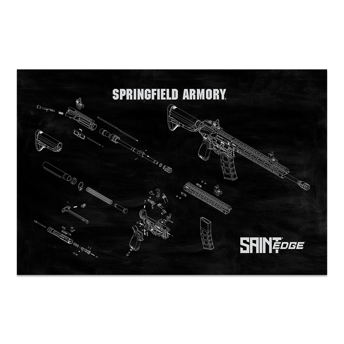 Saint Edge Exploded View Poster - Springfield Armory