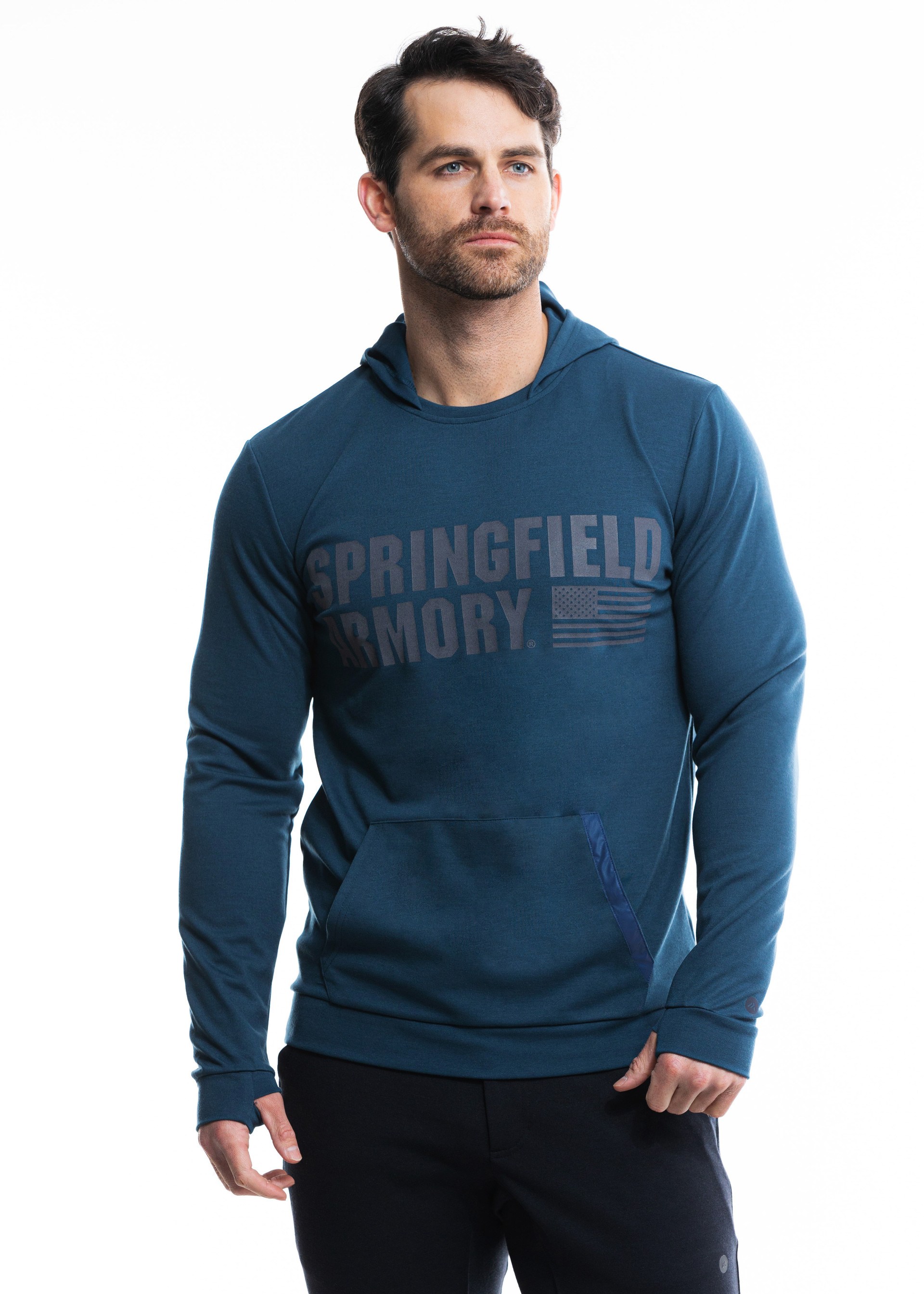 Springfield Crossed Cannons Scoop Sports Bra