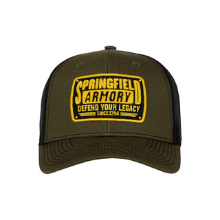 SA Dark Olive Performance Snapback cap - Springfield Armory