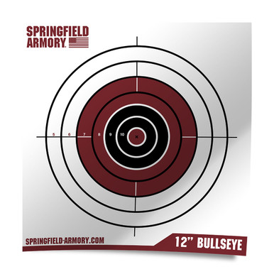12" Springfield Armory Bullseye Target - 10 Pack - Springfield Armory