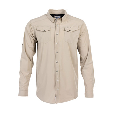 Men's Springfield Armory Long Sleeve Fishing Shirt, Quicksand ...