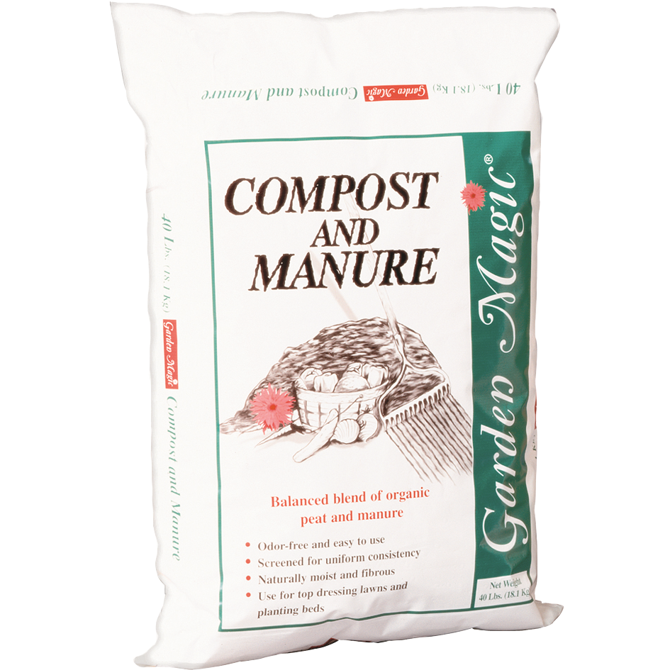 GARDEN MAGIC COMPOST & MANURE 40 LB - Oakland Nurseries