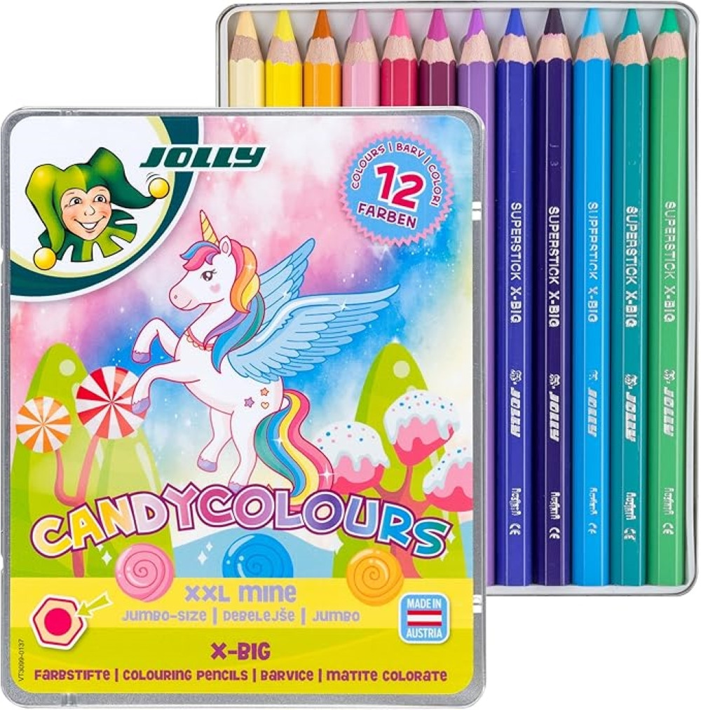 Drvene bojice Jolly x-big Candy Colours - Školska knjiga webshop
