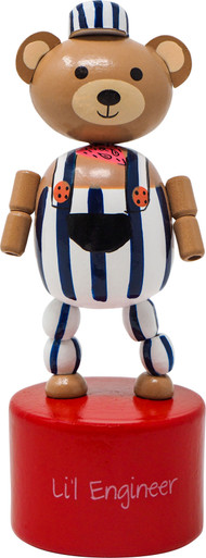 Engineer Bear Collapsible Puppet