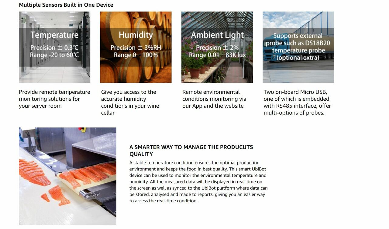 UBIBOT WS1 PRO 2.4GHZ WIFI VERSION