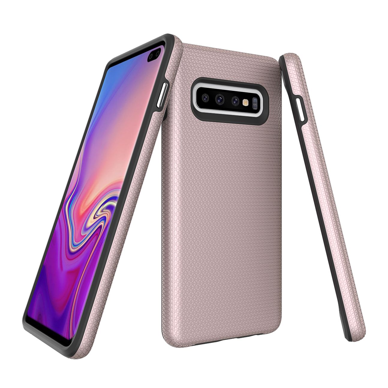 Samsung Galaxy S10 Plus Case Rose Gold Ultra Thin Shockproof PC+TPU ...