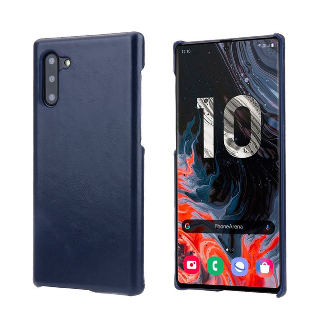 Blue Elegant Genuine Leather Samsung Galaxy Note 10 Case | Samsung ...
