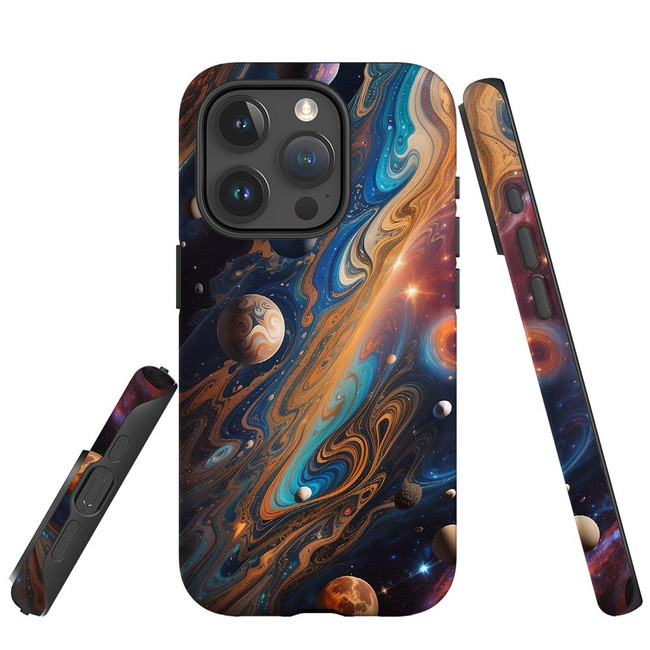 For iPhone 15 Pro Max Tough Protective Case, Planets Of The Universe ...
