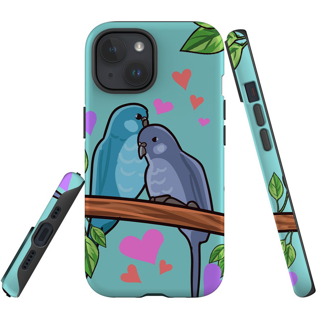 For iPhone 15 Case Tough Protective Cover, Birds In Love | Protective ...