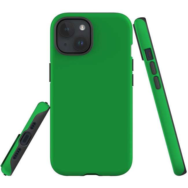 For iPhone 15 Case Tough Protective Cover, Green | Protective Covers ...