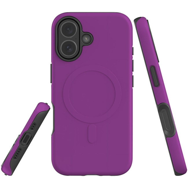 For Apple iPhone 17 Case, MagSafe Compatible Protective Cover, Purple ...