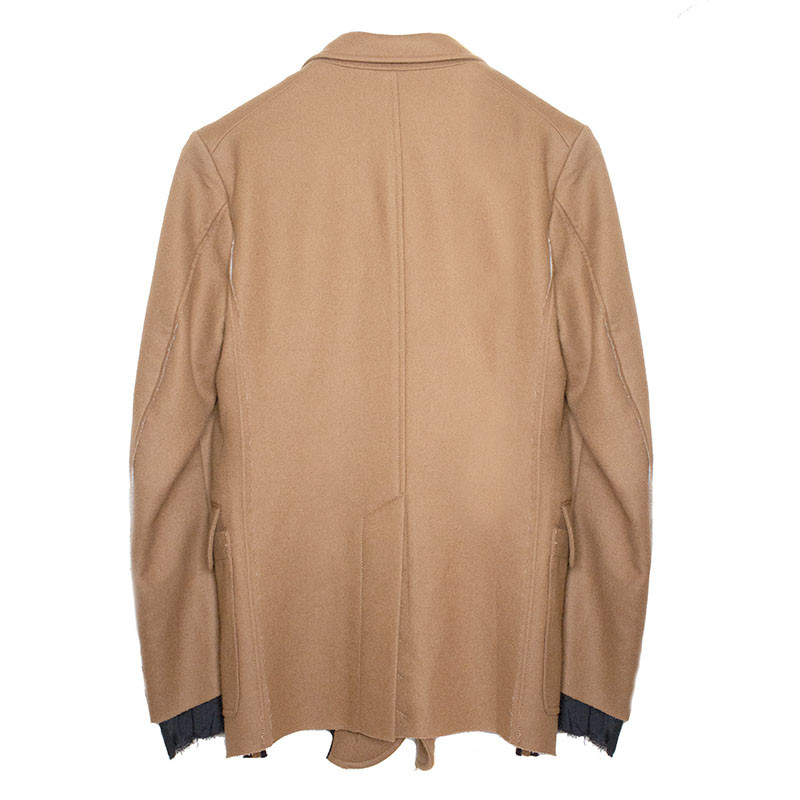 The Soloist Camel Wool Jacket with Unfinished Lining for Men | Alan ...