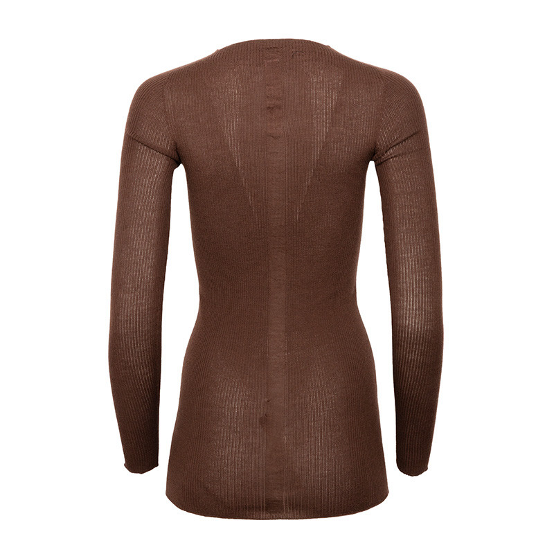 Rick Owens Lightweight Ribbed Round Neck Sweater | Alan Bilzerian