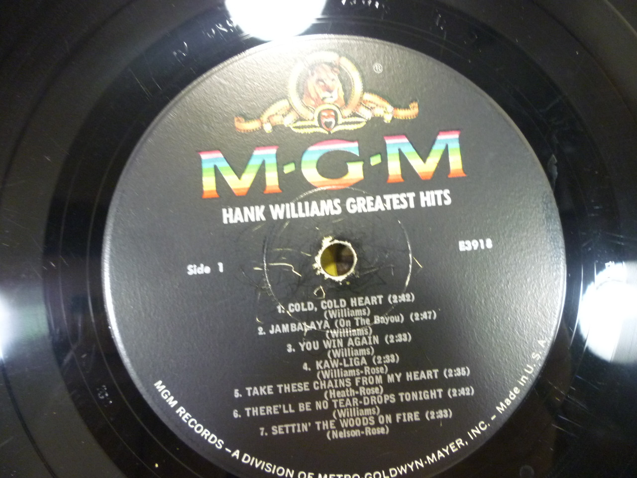 Hank Williams - Greatest Hits Vinyl LP Record Album