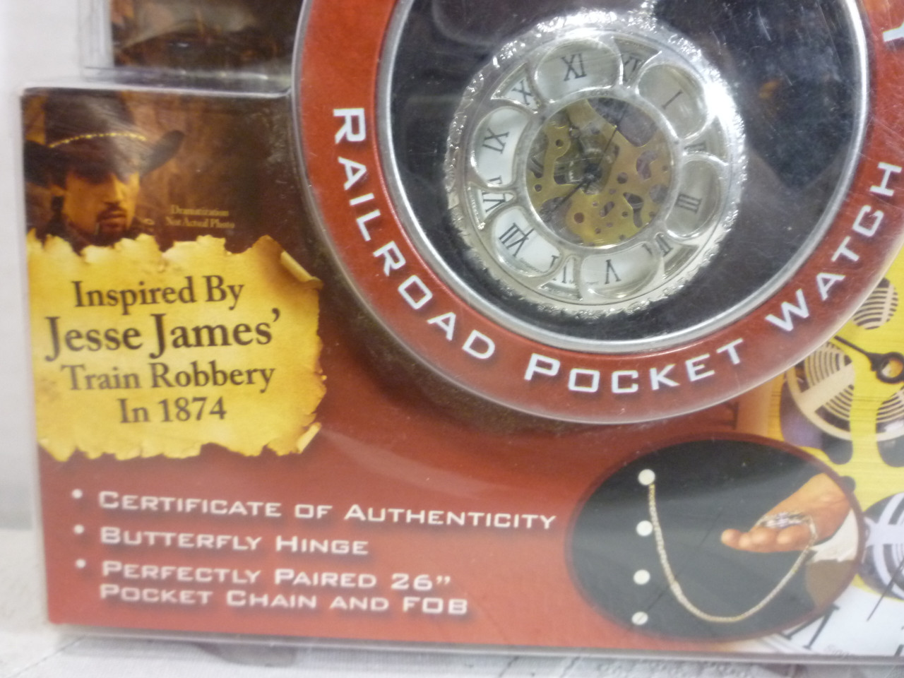Kansas City Railroad Pocket Watch New Sealed