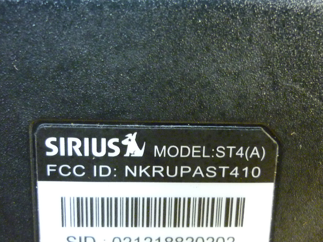 Sirius XM Starmate 4 Satellite Radio Receiver ST4 (A)