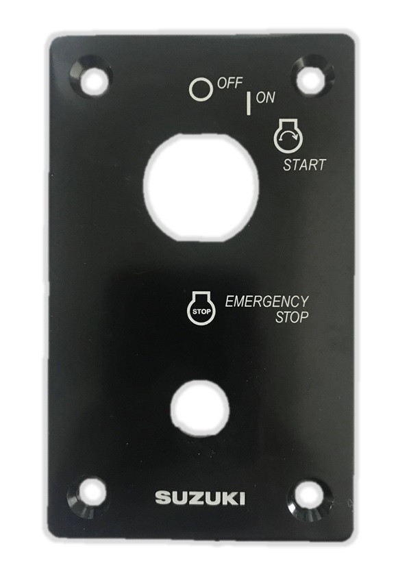 Suzuki Black Emergency Switch Plate - Primeau's Marine and Small ...