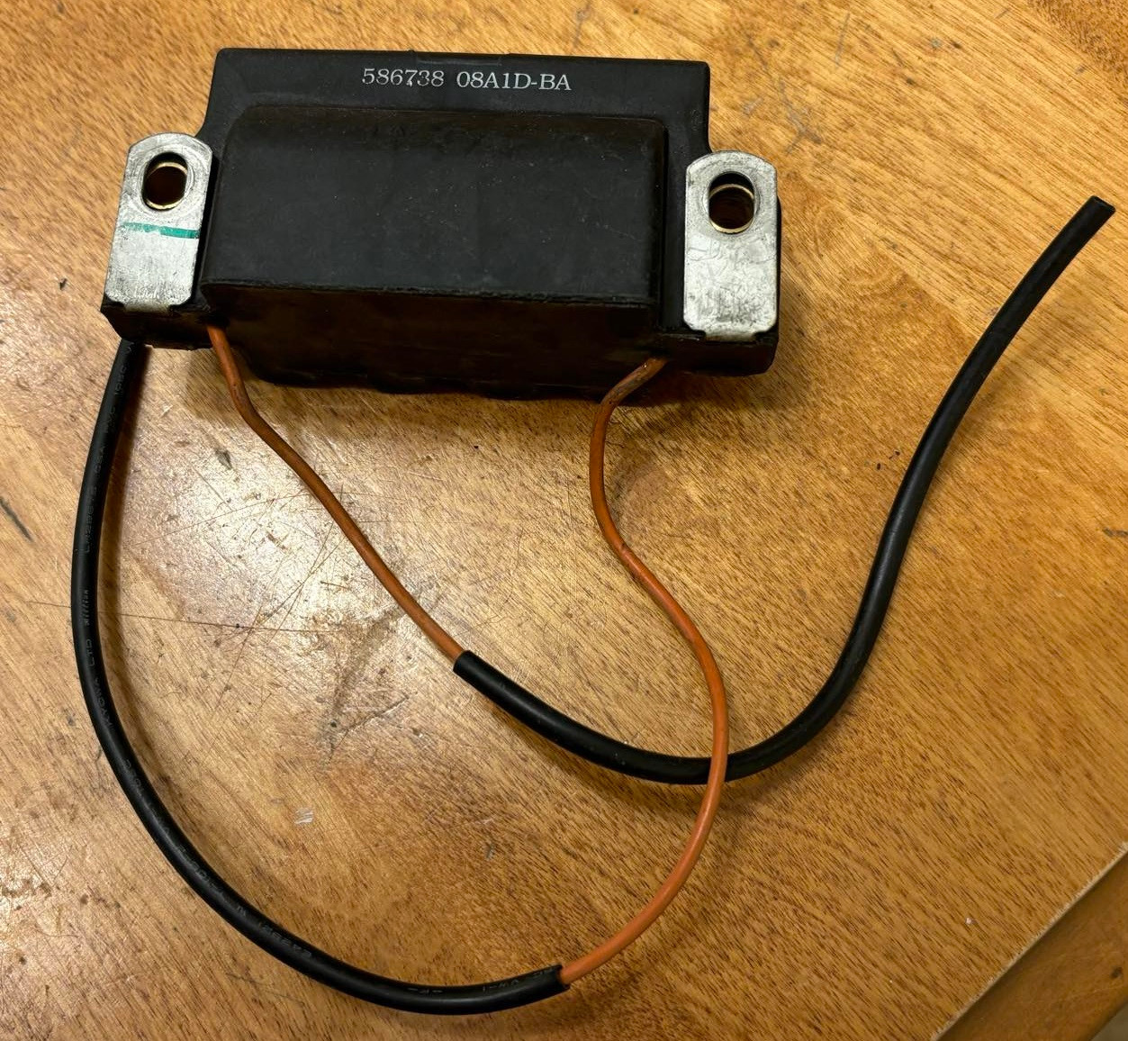 USED 586738 OMC Johnson Evinrude Dual Ignition Coil Module 75-175hp ...