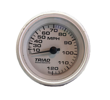 USED 203 Triad PowerBoats Speedometer MPH Gauge White 944877