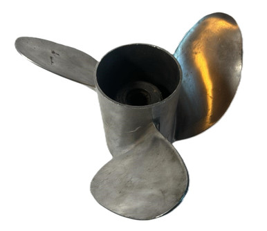 USED 177337 Raker Prop Johnson Evinrude Stainless Steel 14 1/2 x 28P