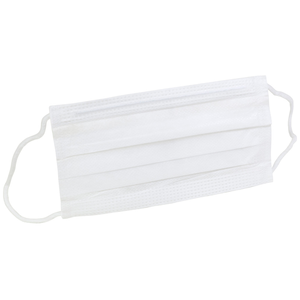 Kimtech M6 Pleat-Style Face Masks (62477), Knitted Ear Loops, Double ...
