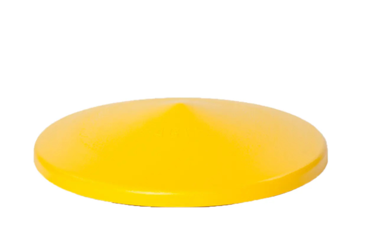 Eagle 1664 Drum Funnel Cover-Yellow High Density Polyethylene