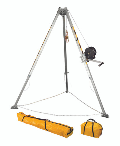 FallTech 7507S Complete Tripod Kit with Stainless Steel 60' Winch