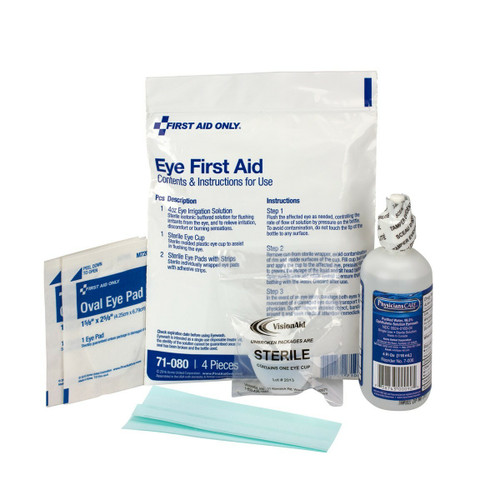 First Aid Only 71-080 6 Piece Eye Wound First Aid Triage Pack - Eye ...
