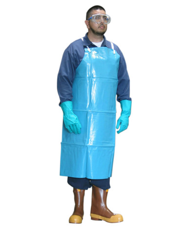 Ansell 56-100 Green PVC Apron Without Stomach Patch