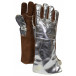 NSA Extreme Heat Leather Glove With Aluminized Back & Snap Adjustment