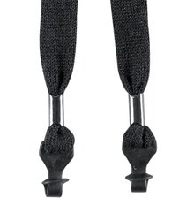 Black Eyeglass Cord / Lanyard Rubber Ends Slide Over Eyewear Temples ...