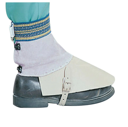 Steel Grip CL 374H 7 in Pearl Gray Split Leather Spat in Elastic Band