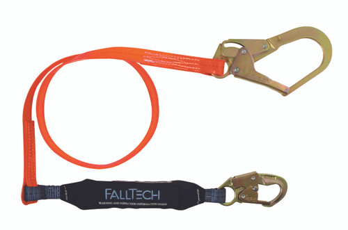 FallTech 82563PC ViewPack 6' Urethane Coated Web Shock Absorbing Lanyard