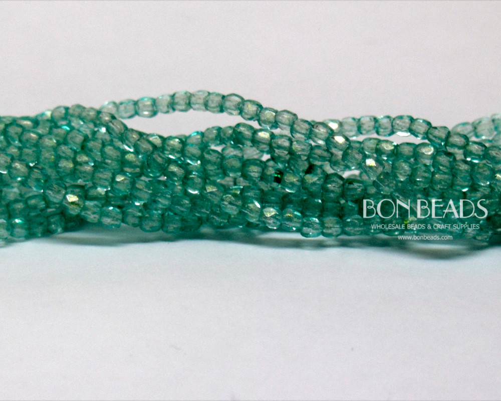 True 2mm Emerald Round Fire Polished (600 Pieces) - Bon Beads