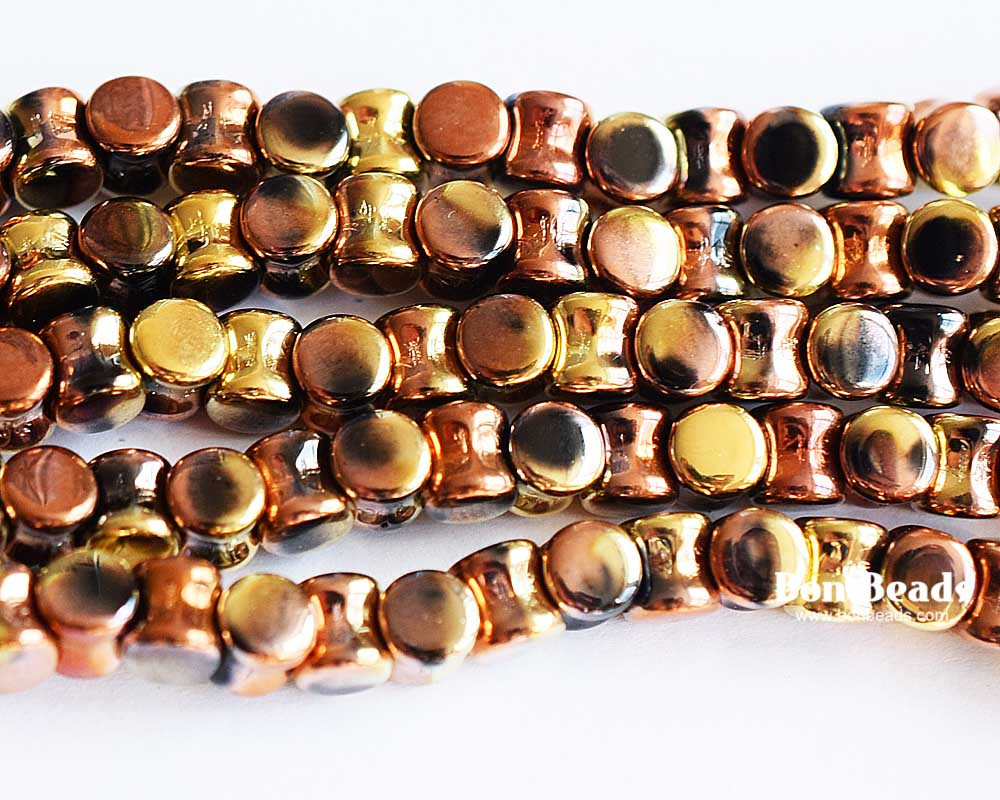 4x6mm California Gold Rush Pellets (300 Pieces) - Bon Beads