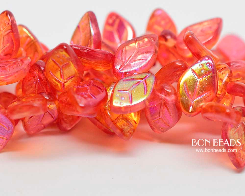 Pressed Beads - Leaves - Bon Beads
